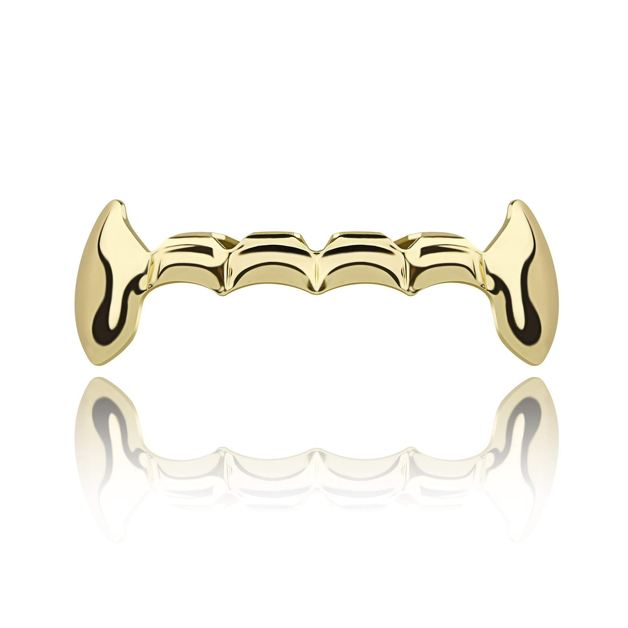 Gold Teeth Grillz Fangs