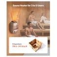 6KW Electric Sauna Heater 240V, Dry Sauna Stove for Home, 5-9 Cubic ...