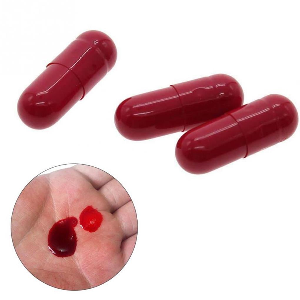 Naiovety 3 uds píldora de sangre falsa cápsulas de vampiro Horror ...