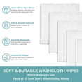 Spasilk Baby Wash Cloth Set, Soft Terry Cotton Bath Wipes for Infants ...