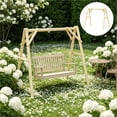 A-Frame Wooden Swing Stand, Natural Wood, 660 lbs Capacity - Walmart.com