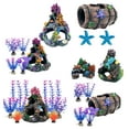 Realistic Underwater Resin Corals Set Safe FishTanks Landscape ...