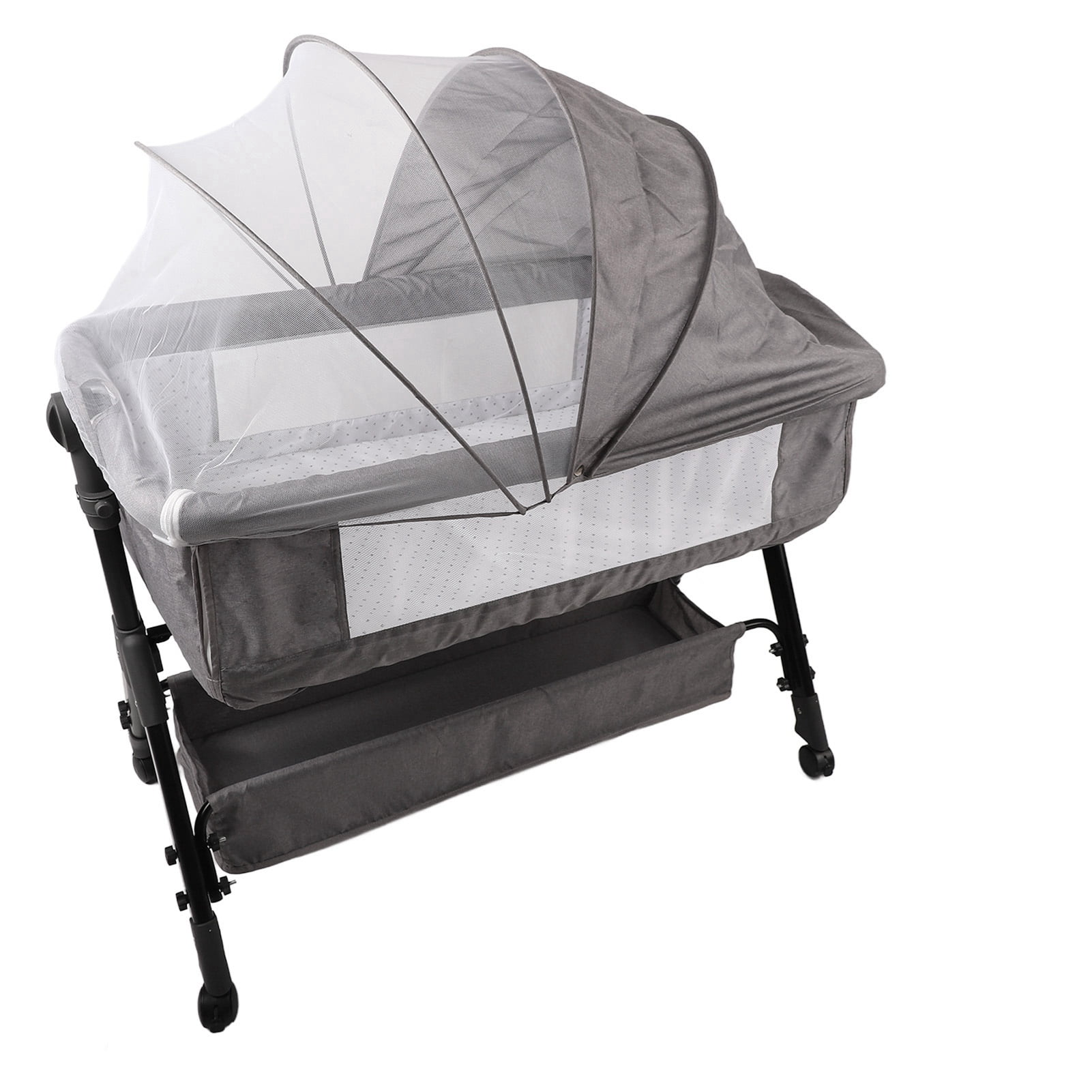 Cuna plegable para bebé, cuna extraíble con empalme, cuna para dormir ...