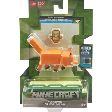 Minecraft Hostile Wolf Action Figure & Accessory with Portal Piece, 3. ...