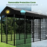 DOMIPET Heavy Duty Large Outdoor Dog Kennel, 8.2'x4'x5.4' Pet Playpen ...