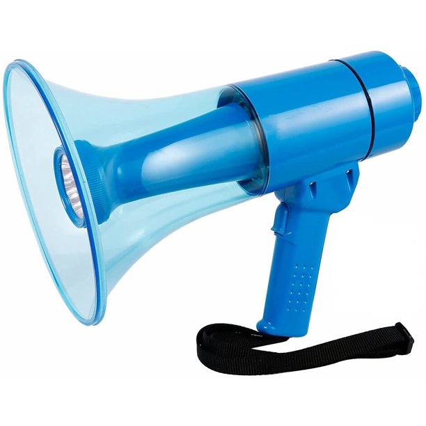 Megaphone Handheld Bullhorn Waterptfoof Cheer Loudspeaker Bull Horn ...