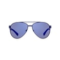 Lacoste Men Sunglasses L185S 424 Blue Matte Aviator Metal 60-14-140 ...