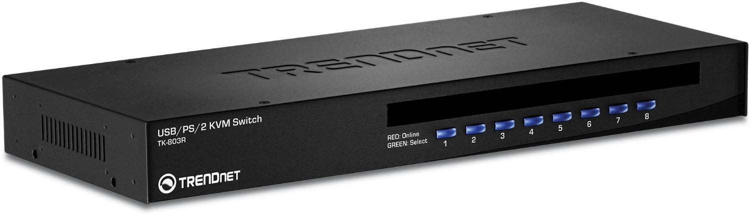 TRENDnet TK 803R - KVM switch - 8 ports - rack-mountable - Walmart.com ...
