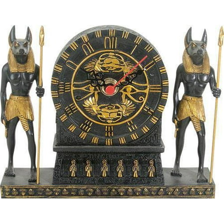 ANUBIS CLOCK Ancient Egyptian Mythology, Hand-Painted Mantle Clock, by ...