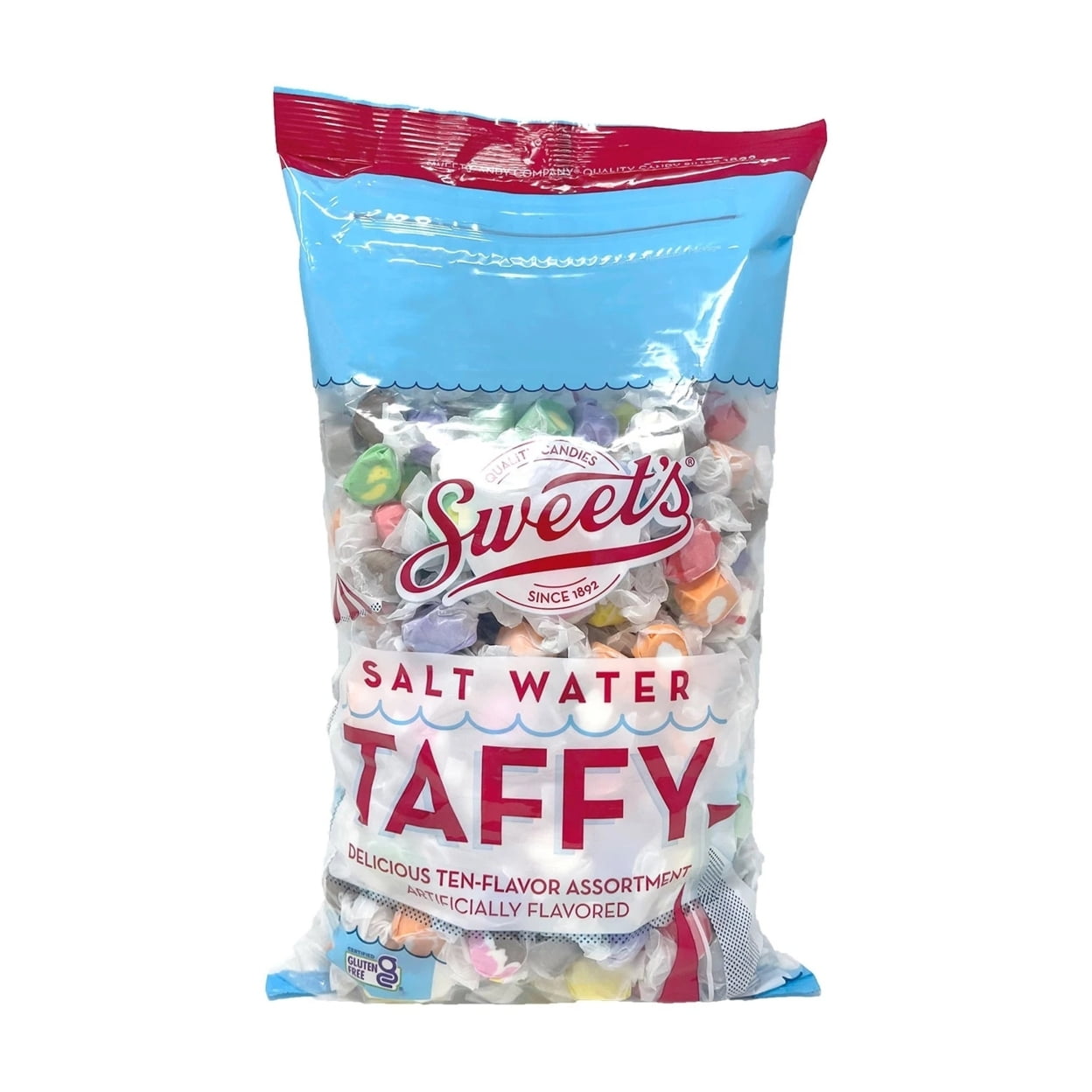 Sweet Candy Assorted Salt Water Taffy, Resealable (4 Pounds) - Walmart.com