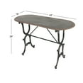 Free Shipping! DecMode 45" x 29" Gray Metal Console Table with ...