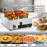VEVOR Commercial Soup Warmer Soup Station with 4*7.4Qt Pot Soup Kettle ...