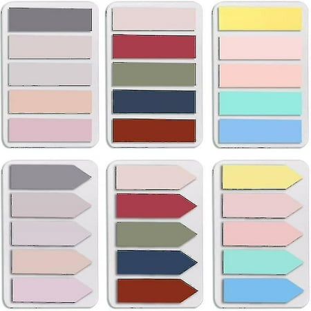 600 Pieces Sticky Notes Tabs For Annotating Books, 6 Styles Sticky ...