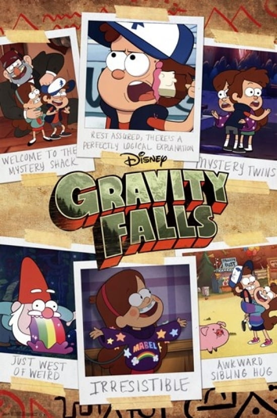 Gravity Falls - Grid Laminated Poster Print (24 x 36) - Walmart.com ...