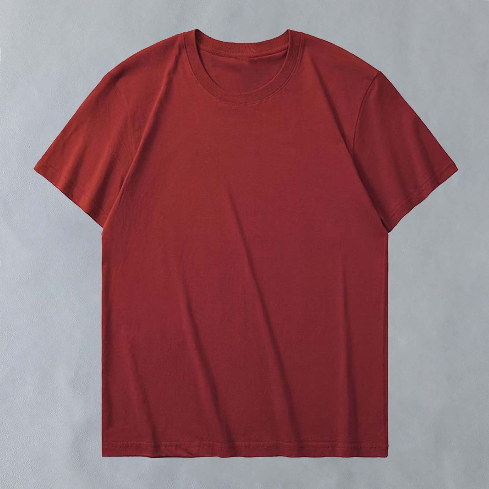 Playeras Elvqul Hombre Manga Corta Liso Casuales Algodón Deportivas ...