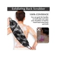 Exfoliating Back Scrubber and Bath Gloves 3pc Set, Deep Cleansing ...