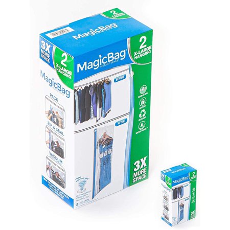 MagicBag ZMLEVE Instant Space Saver Storage - Hanging Extra Large Dress ...