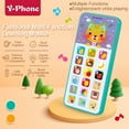 HUMJUSE Kids Phone Toy with Sound & Light - Educational Toy Cell Phone ...