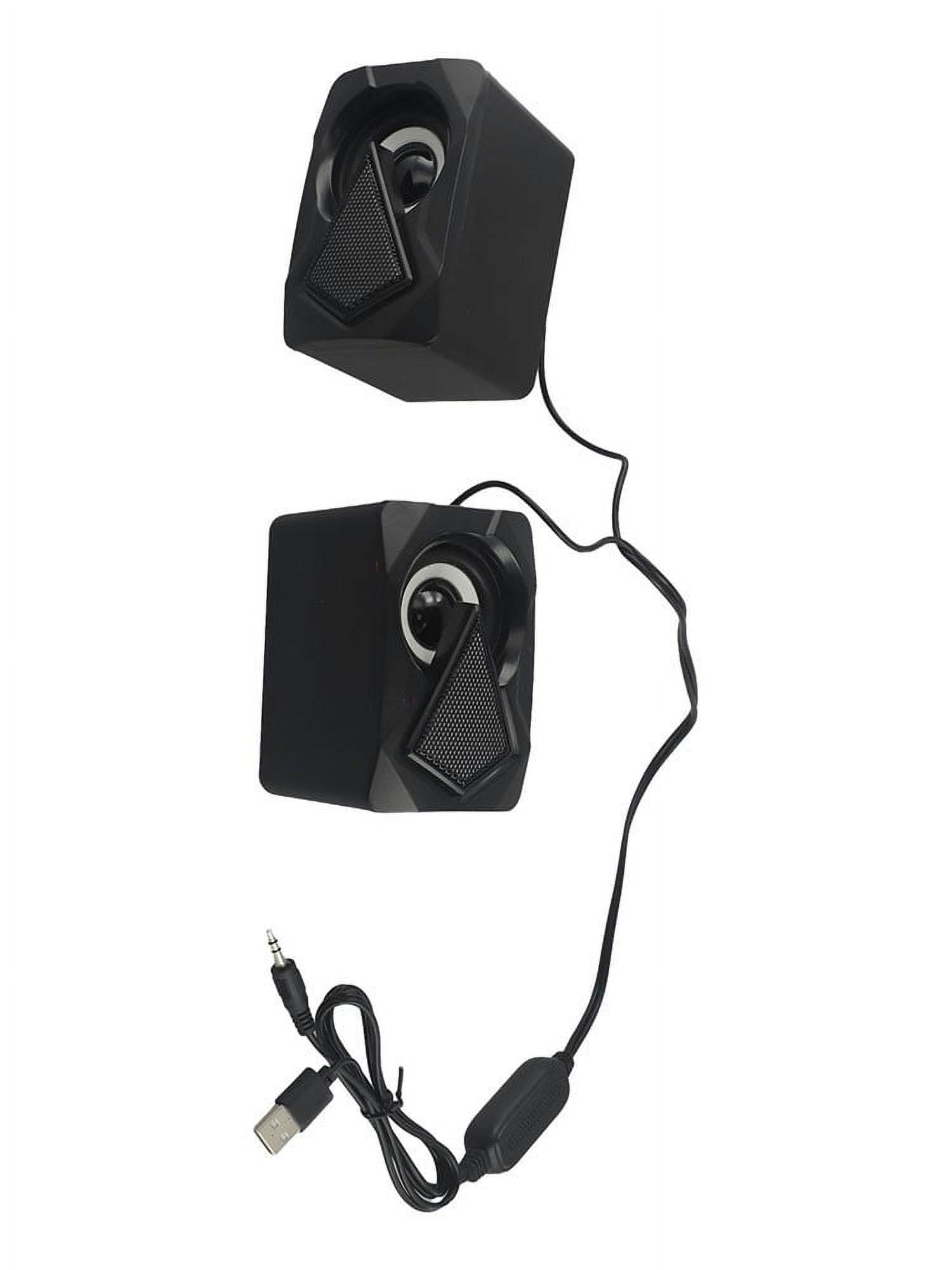Altavoces de computadora alimentados por USB RGB: sonido estéreo ...