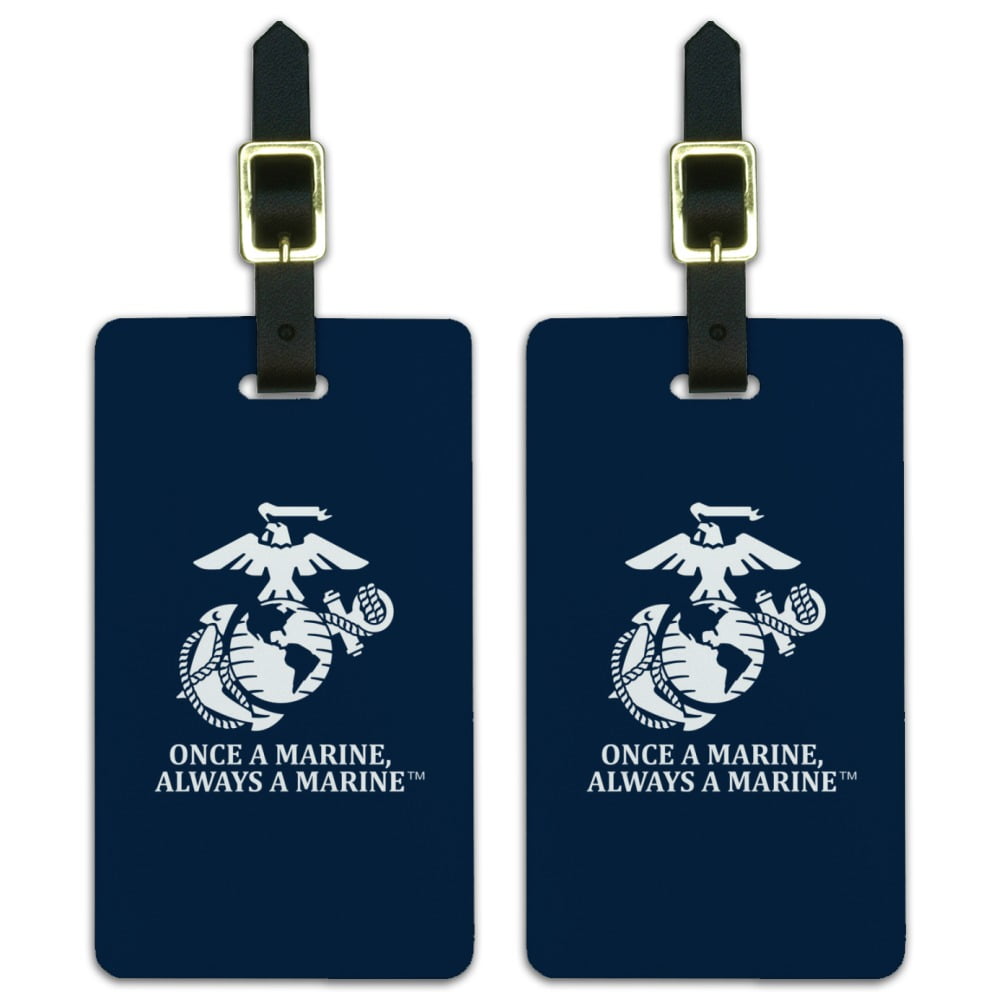 Once a Marine Always a Marine USMC Blue White Officially Licensed ...