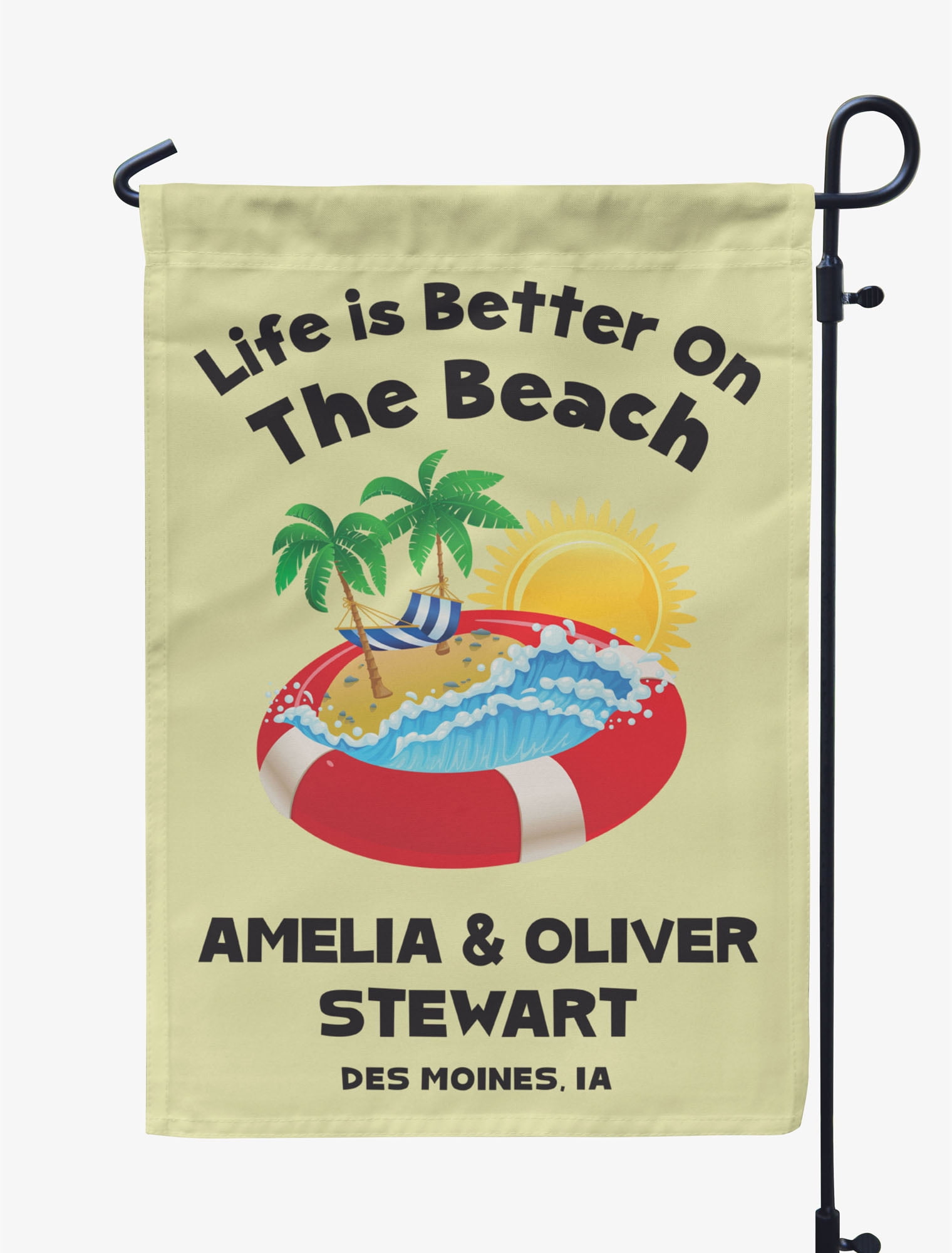 Printtoo Tan Life Is Better On The Beach Outdoor Personalized Camping ...