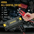 AVAPOW Car Jump Starter, 4000A Peak 27800mAh Battery Jump Starter ...
