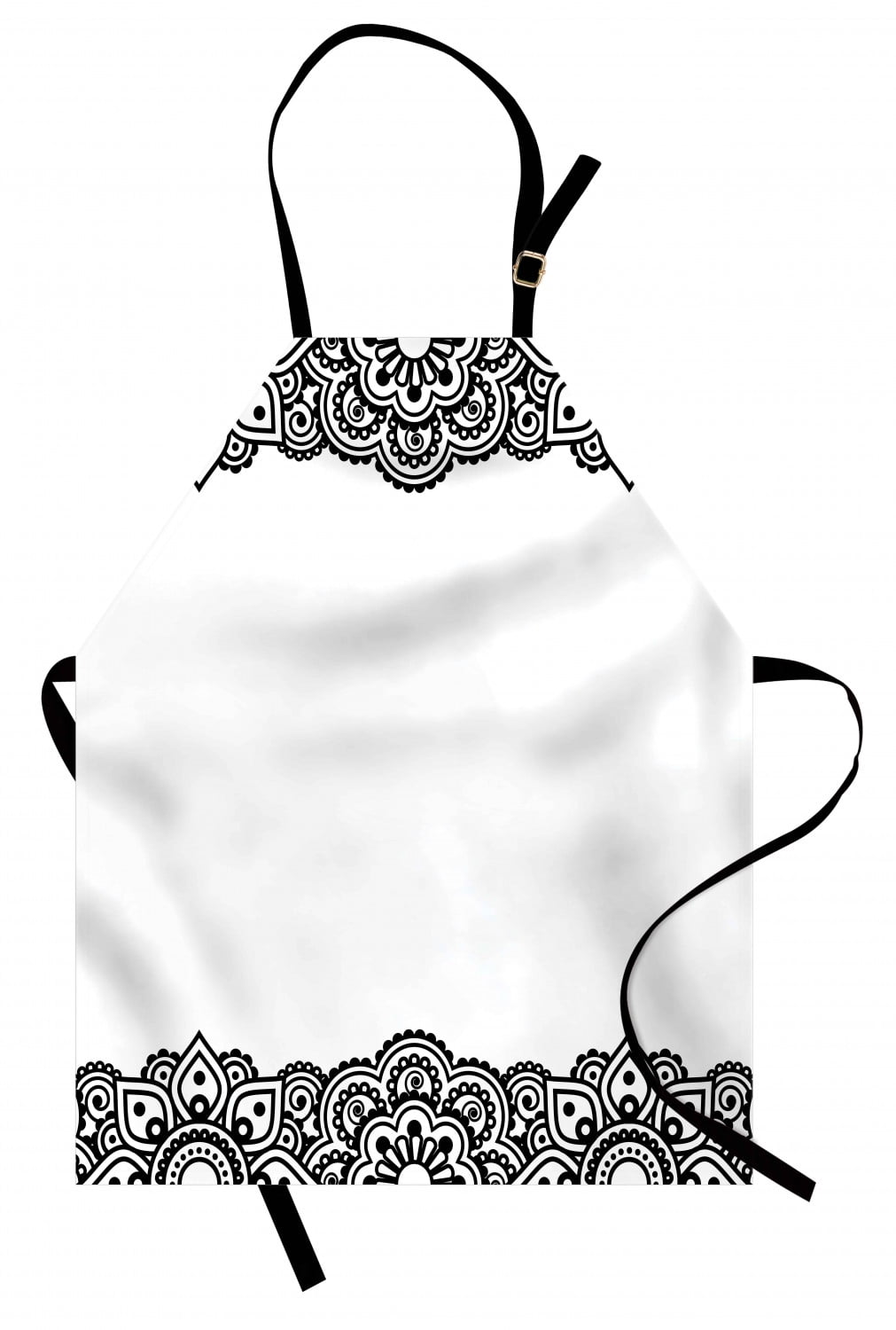 Henna Apron Damask Inspired Border Design Folkloric Mehendi Curls ...