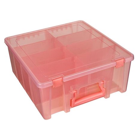 Art Bin 6990AG Super Satchel Double Deep & Removable Coral Plastic Art ...