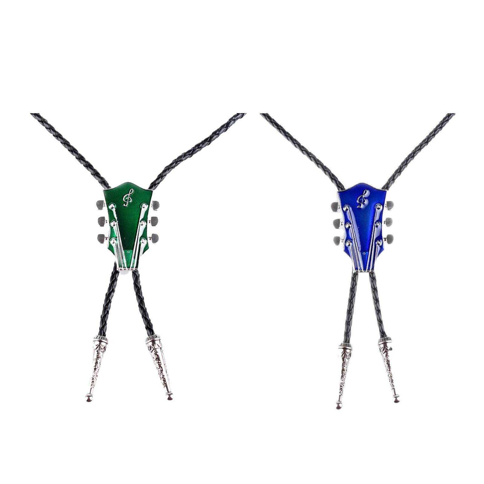 2 Corbatas de Cuero Bolo Nostálgico de Vaquero de Campo Vintage ...