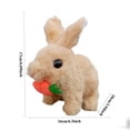Bunny Realistic Bunny Toy, Easter Bunny Toy, Rabbit Interactive Hopping ...