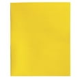 School Smart 2 Pocket Folder with Fasteners, Yellow, Pack of 25 ...