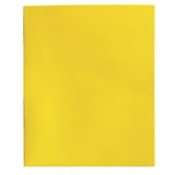 School Smart 2 Pocket Folder with Fasteners, Yellow, Pack of 25 ...
