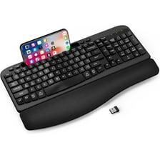 Logitech K350 Wireless Wave Ergonomic Keyboard with Unifying Wireless ...