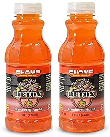 Champ Flush Out Detox Drink, Cranberry Apple, 1 Pint (2 Count ...