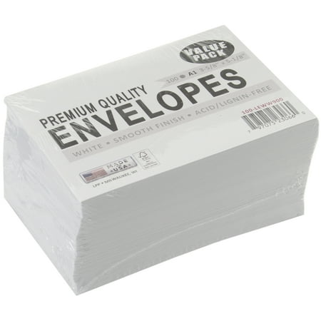 Leader A1 Envelopes (3.625"X5.125") 100/Pkg-White | Walmart Canada