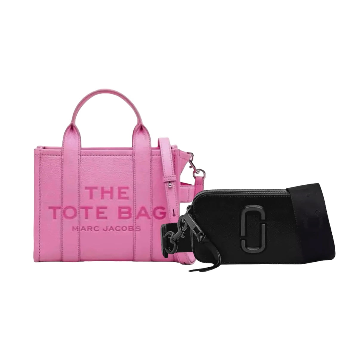 Bolsas Marc Jacobs 2 Pack Tote Piel Mediana Rosa + Snapshot Camara ...