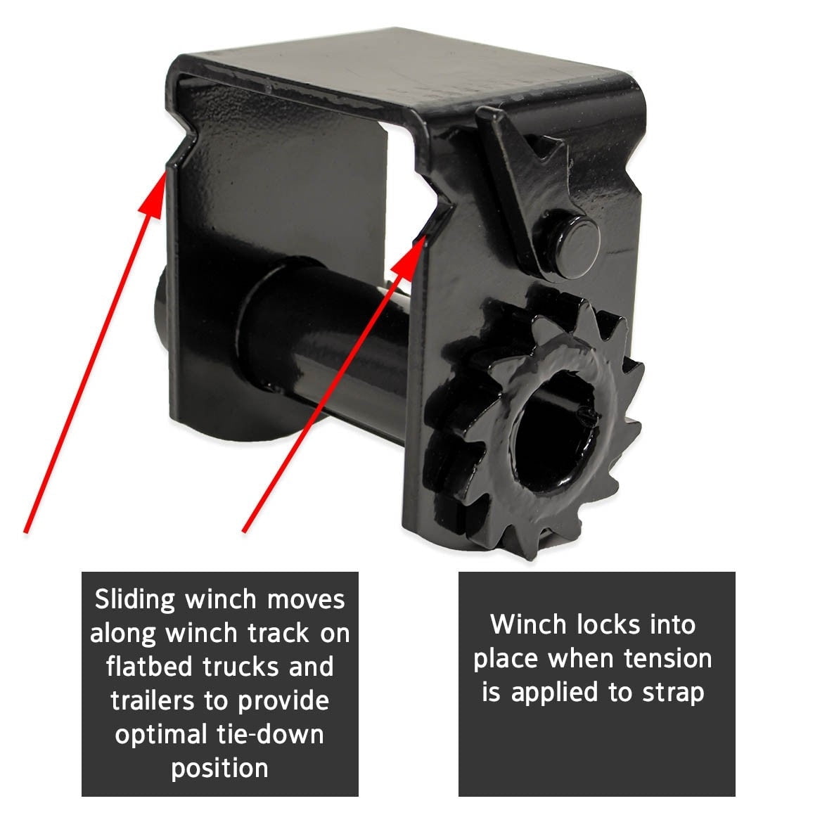 Buy DC Cargo Mall Sliding Winch for Flatbed Trailer | Heavy Duty ...