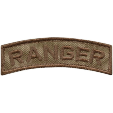 LEGEEON Ranger Shoulder Tab Tan Coyote US Army Rangers Morale Fastener ...