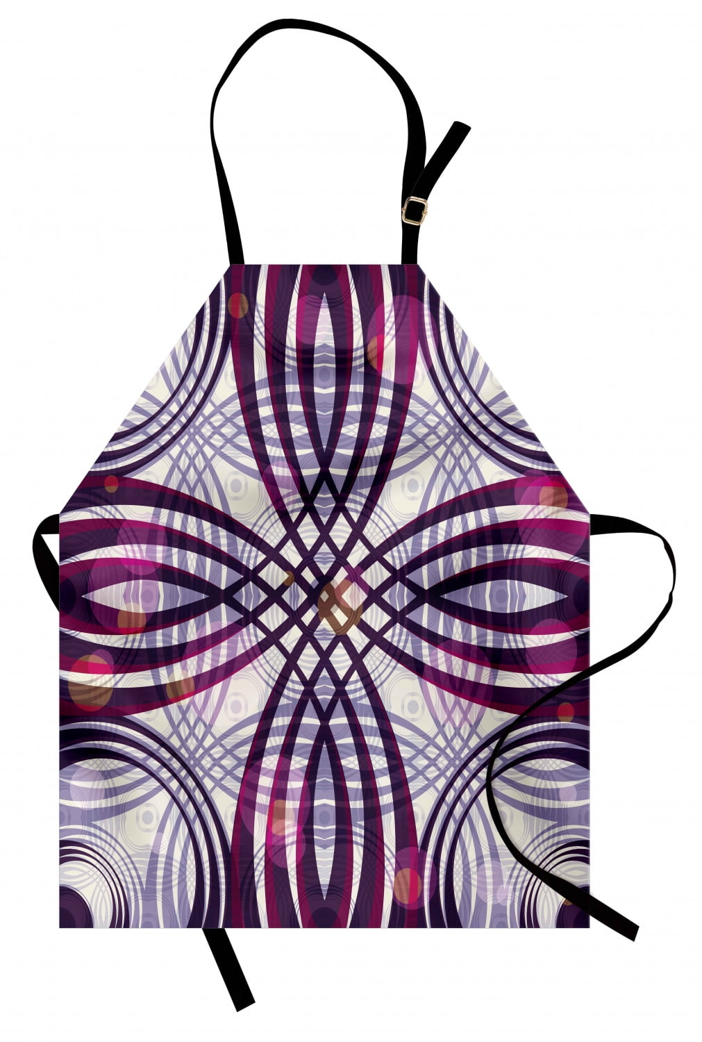 Art Nouveau Apron Geometric Groovy Curved Trippy Lines Vintage Artful ...