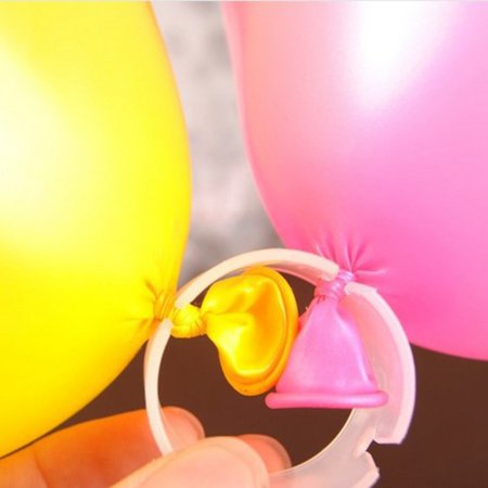 50pcs Balloon Rings Plastic Lock Buckle Balloon Buckle Arch Folder ...