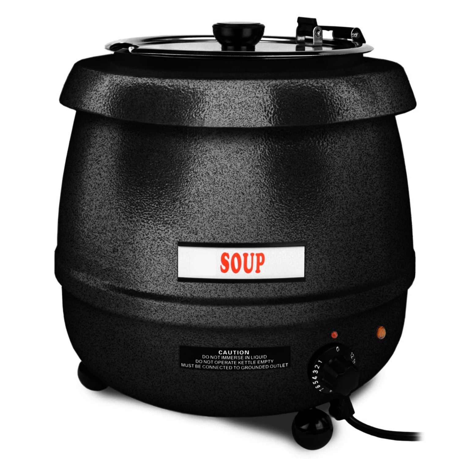 Excellante 10.5 quart stainless steel soup warmer-black color, comes in ...