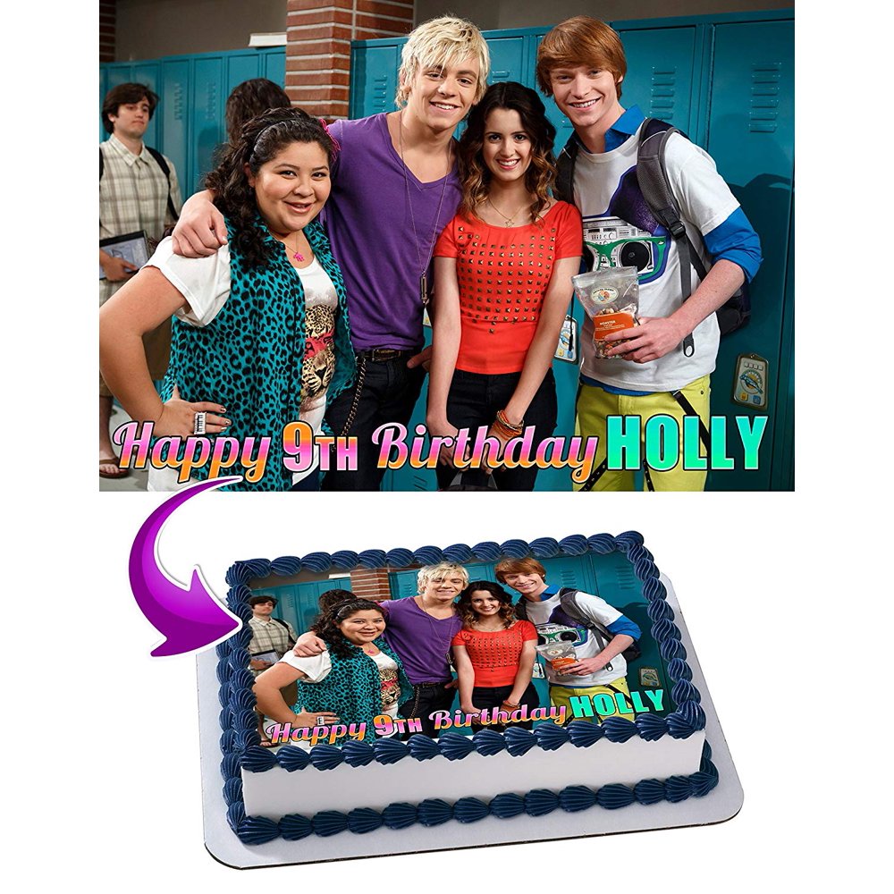 Austin and Ally - Edible Cake Topper - 11.7 x 17.5 Inches 1/2 Sheet ...