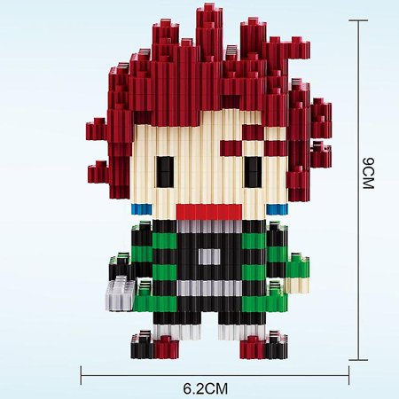 Anime Demon Slayer Kimetsu No Yaiba Figure Toy Building Blocks Kamado ...