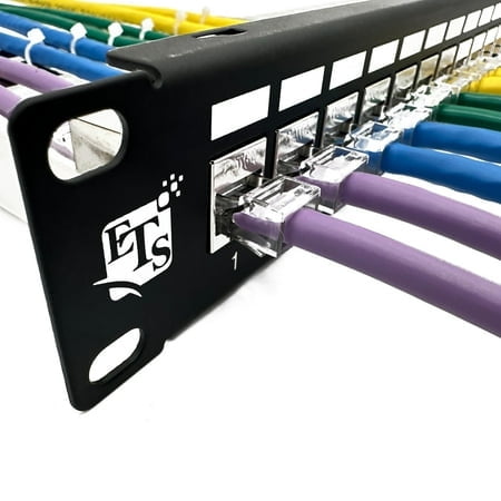 Click here for Ets 24-Port Cat6a Ftp Shielded 1u Patch Panel 19-I... prices
