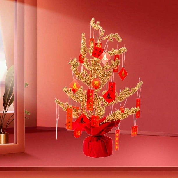 Chinese Lucky Tree with Greetings Ornament Ornament for Home Shui ...