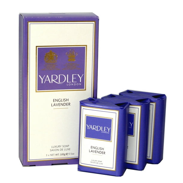 Yardley English Lavender Luxury Soap Pack 3 X 3.5 Oz for Women by ...