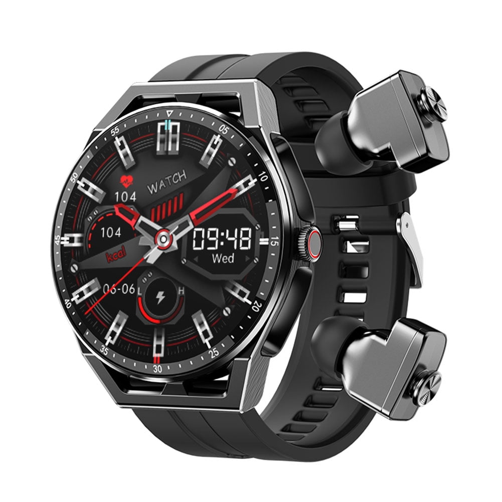 WDOplteas Monitor Frecuencia Cardíaca Smartwatch 2 en 1 300 MAh Con ...