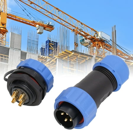 4 Pin 4 Hole Aviation Connector Waterproof Panel Mount Aviation Male ...
