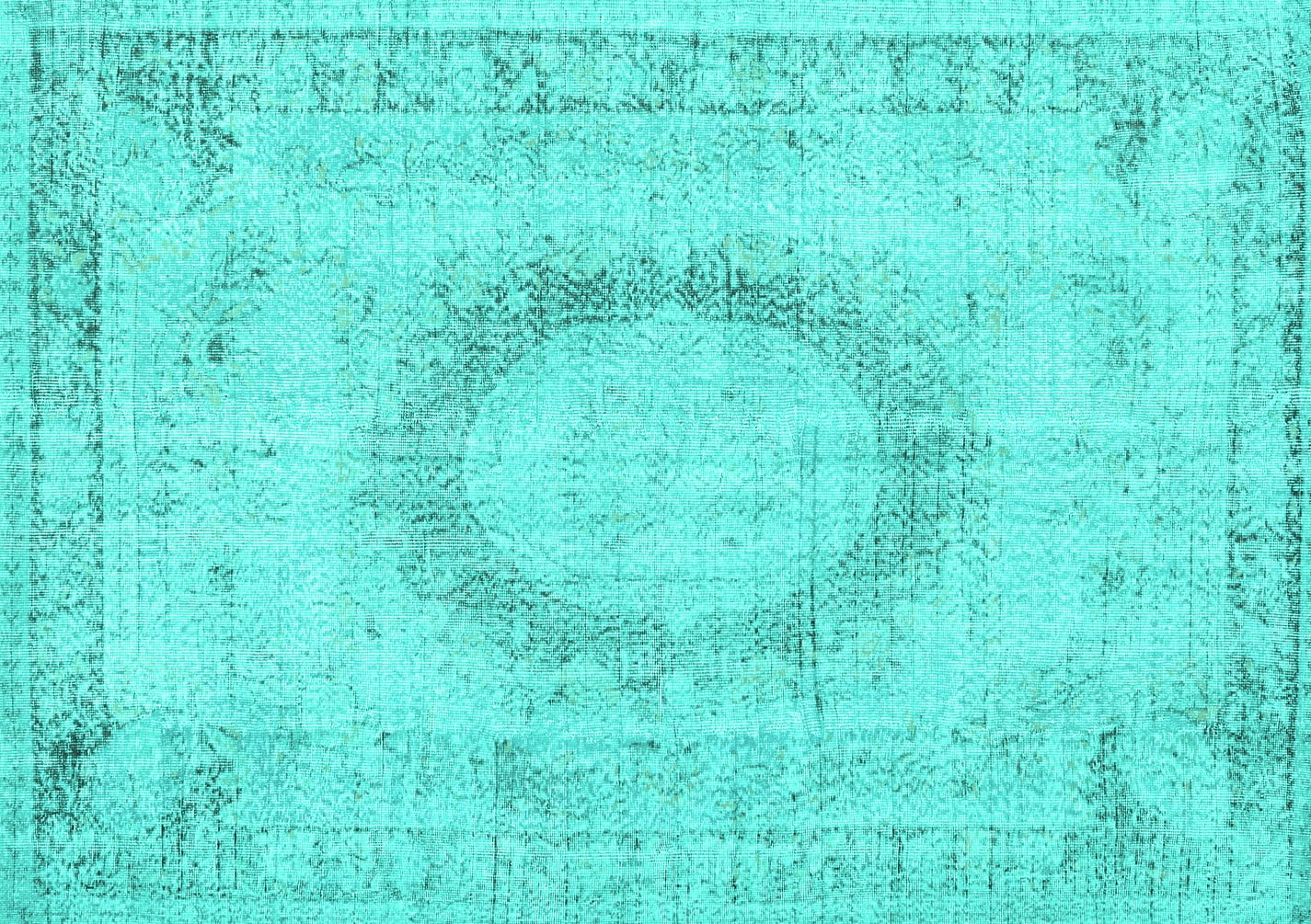 Ahgly Company Machine Washable Indoor Rectangle Persian Turquoise Blue ...