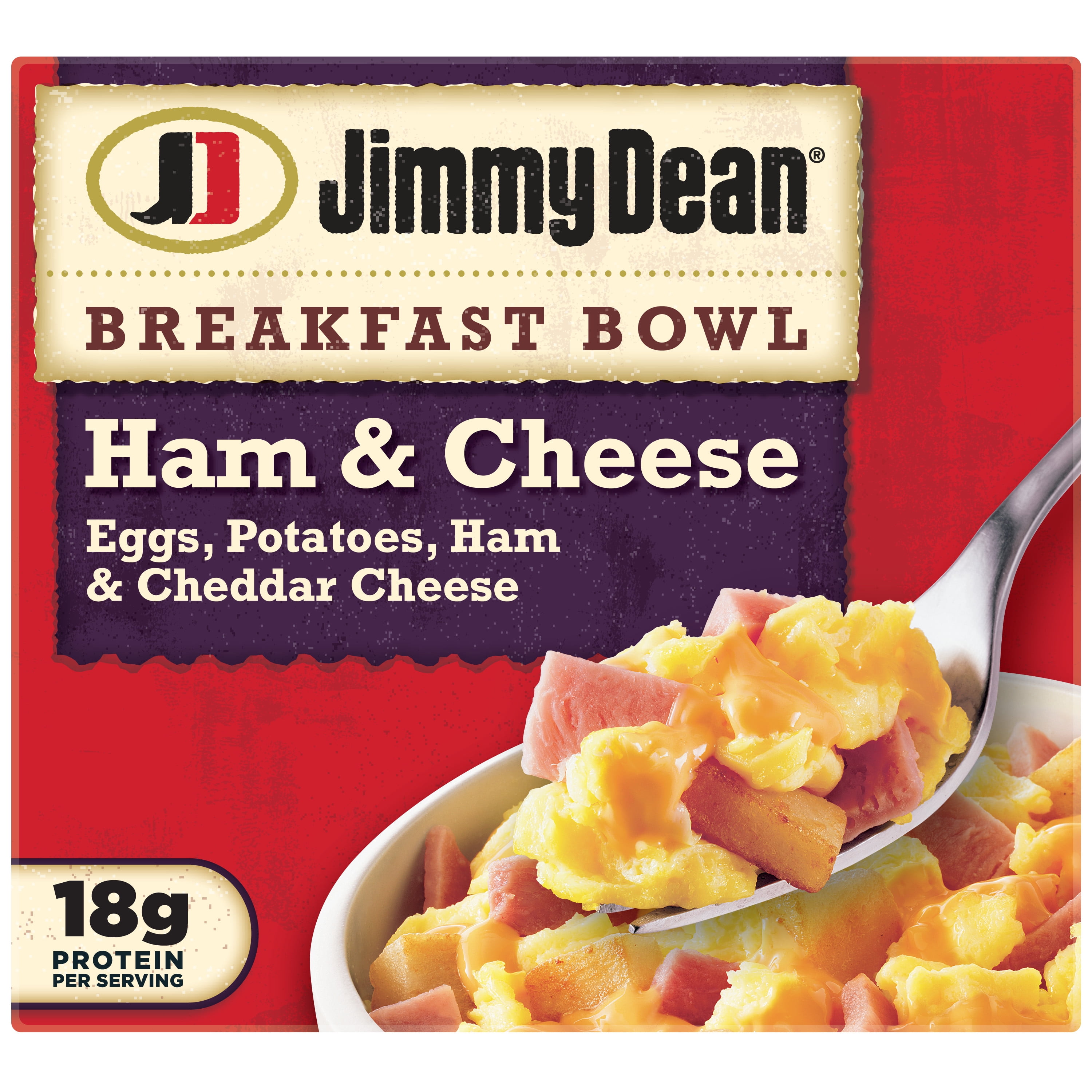 Jimmy Dean Ham & Cheese Breakfast Bowl, 7 oz (Frozen) - Walmart.com